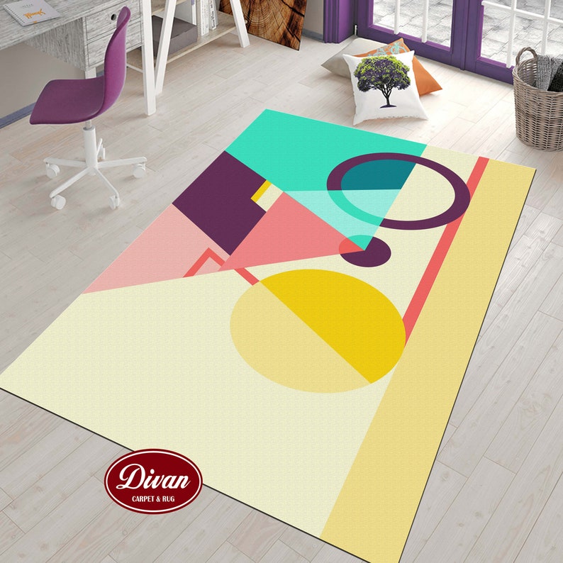 Geometric Bicycle, Design Rug, Custom Rug, Bicycle Rugs, Bike Rug, Kids ...