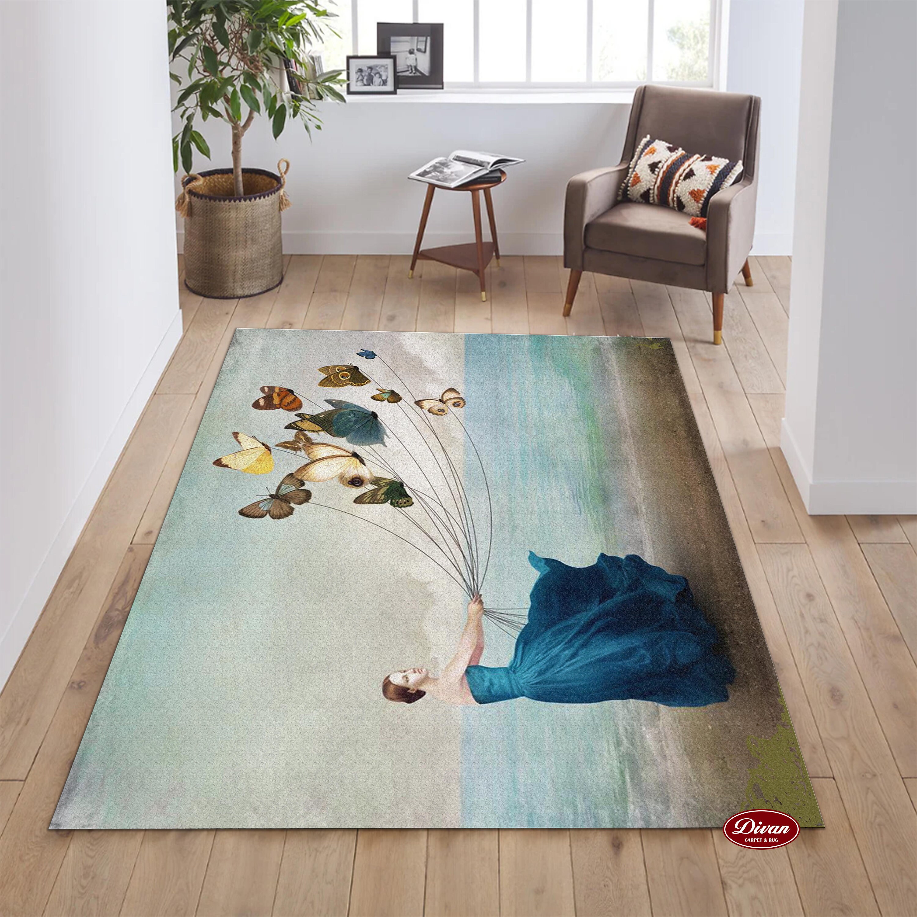 Alice in Wonderland Rug, Butterfly Rug, Alice Rug, Air Balloon Rug - Etsy