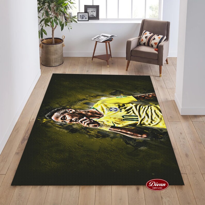 Football Rug, World Cup 2022, Football Design, Neymar, Messi Ronaldo ...