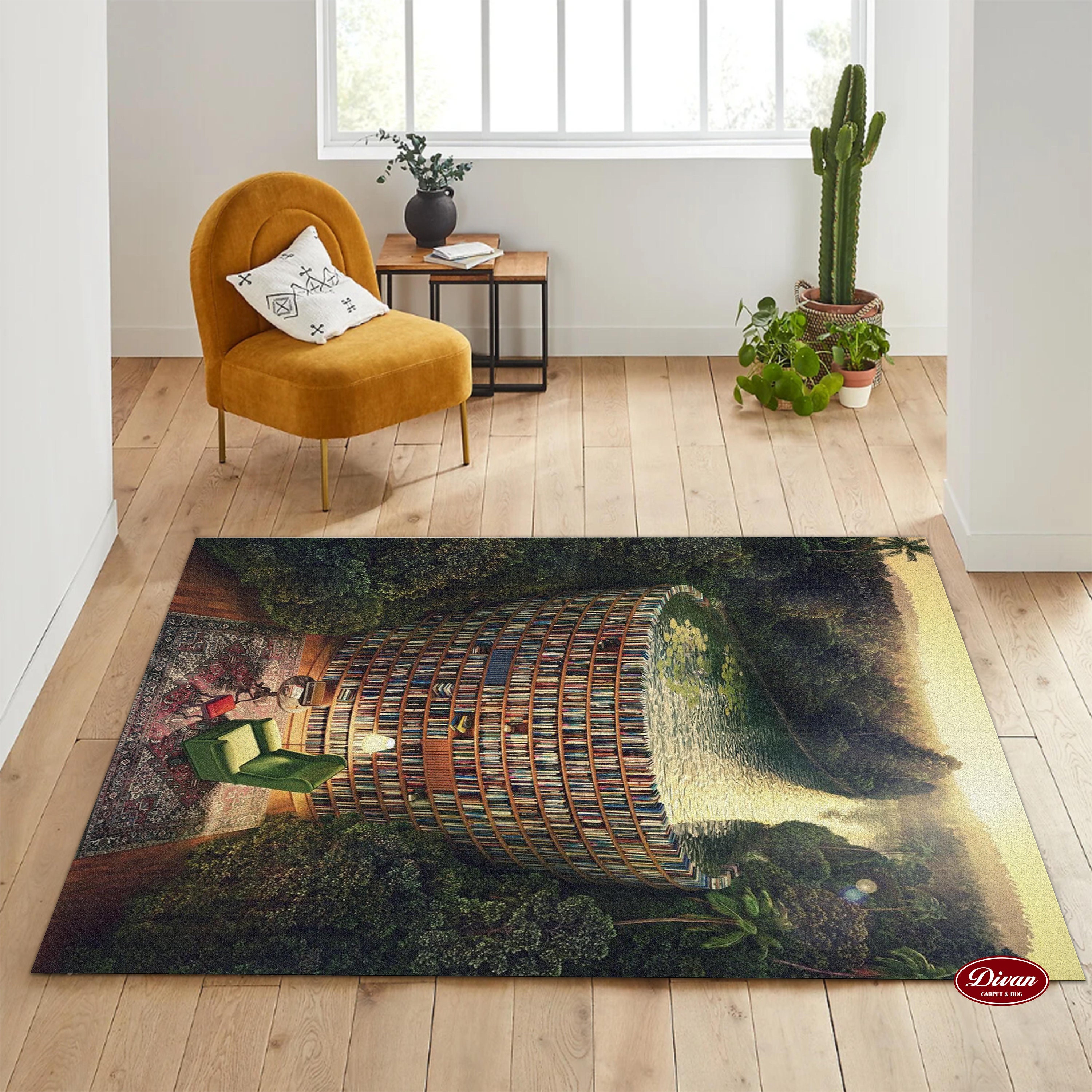 Books Shelf,library Rug,books Shelf Rug,books,decorative Rug,living ...