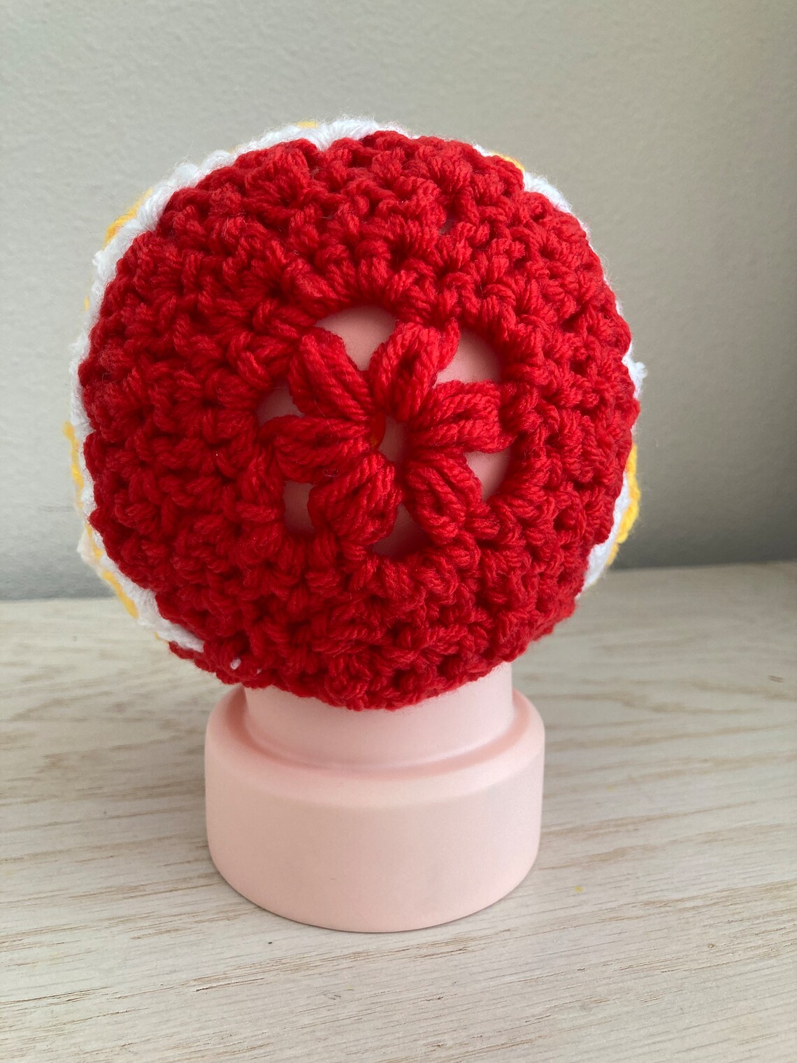Baby Bonnet in Red and Gold Yarn Colors of Kansas City Chiefs Football ...