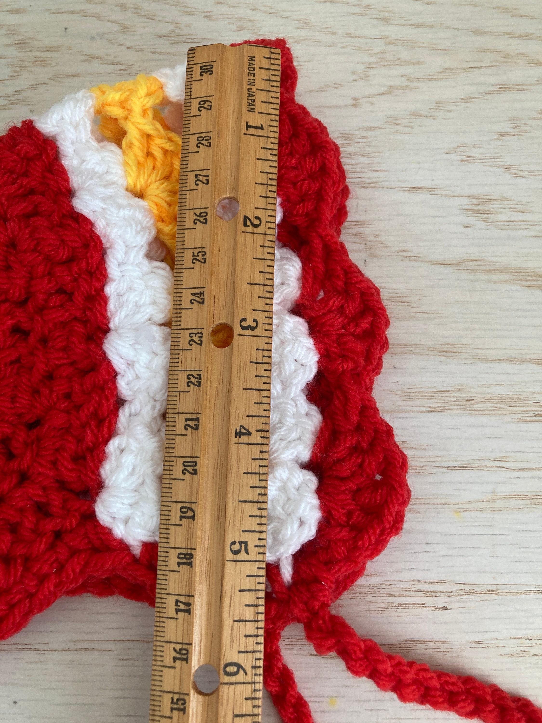 Baby Bonnet in Red and Gold Yarn Colors of Kansas City Chiefs Football ...