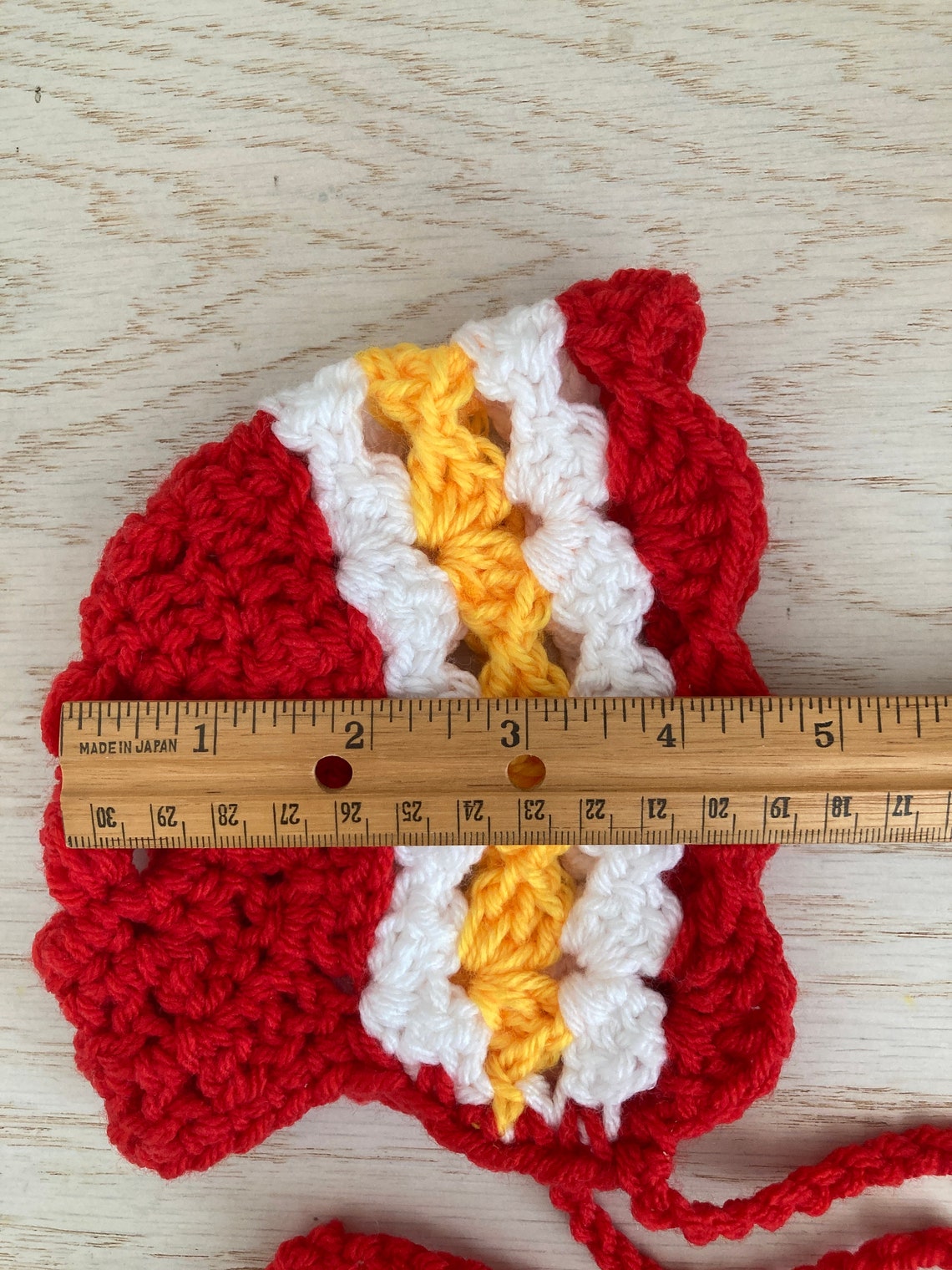 Baby Bonnet in Red and Gold Yarn Colors of Kansas City Chiefs Football ...