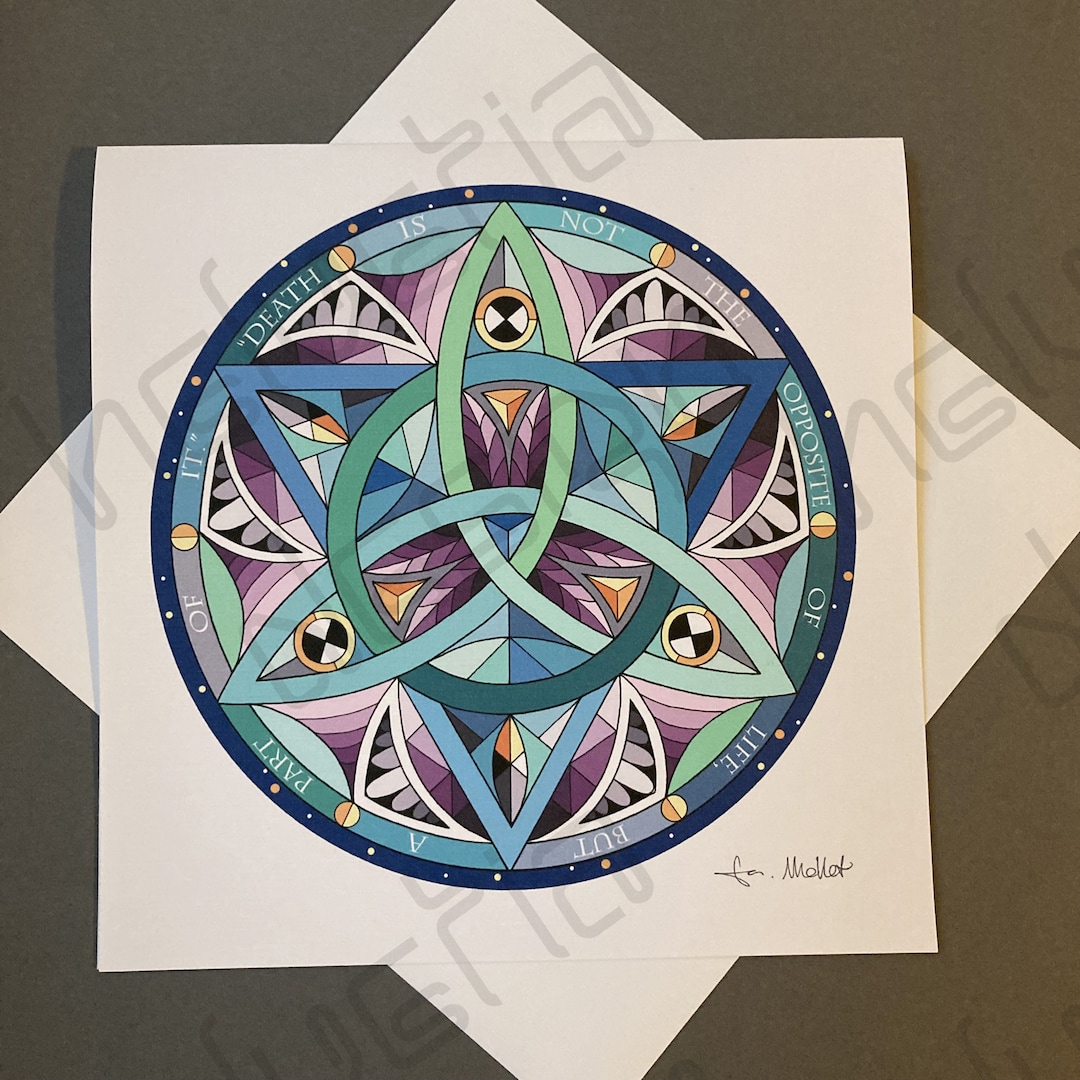 Card, ETERNITY KNOT, Fine Art, Frameable, Sympathy, Loss, Grief, Note ...