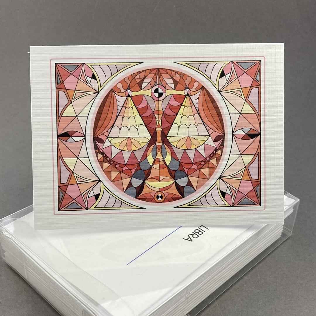 Boxed Note Cards LIBRA Set of 10 Cards/envelopes Blank - Etsy