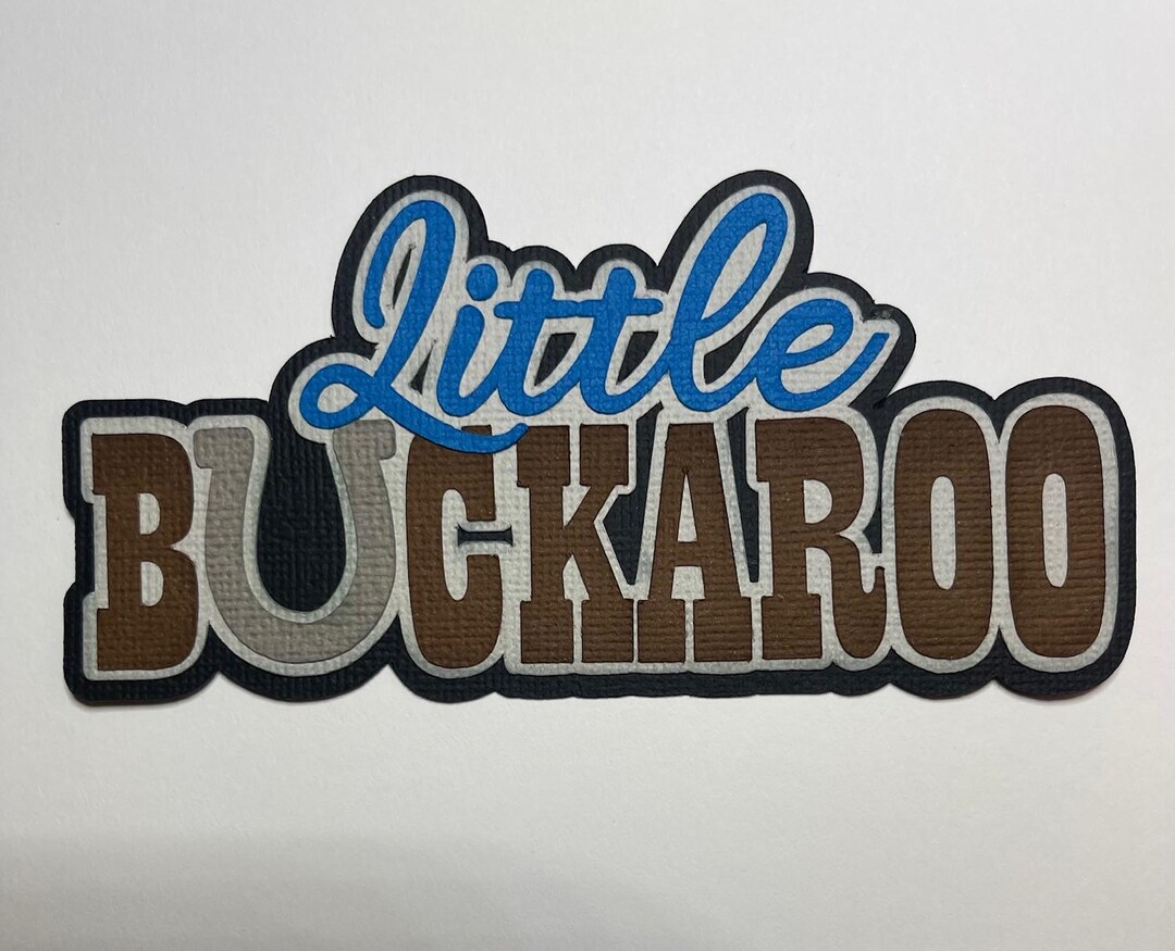 Little Buckaroo Rodeo Paper Piecing Die Cut - Etsy