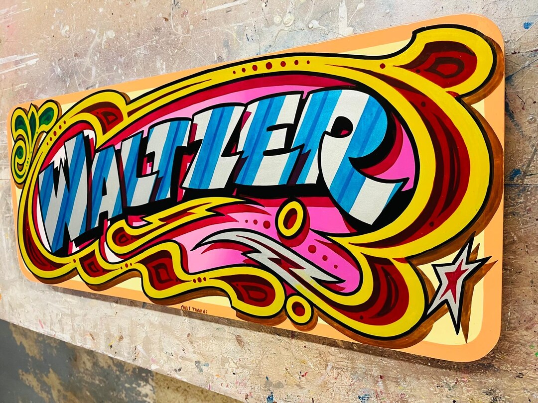 Traditional Fairground Art Waltzer Sign - Etsy UK