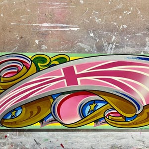 Pink Union Jack Sign - Etsy UK