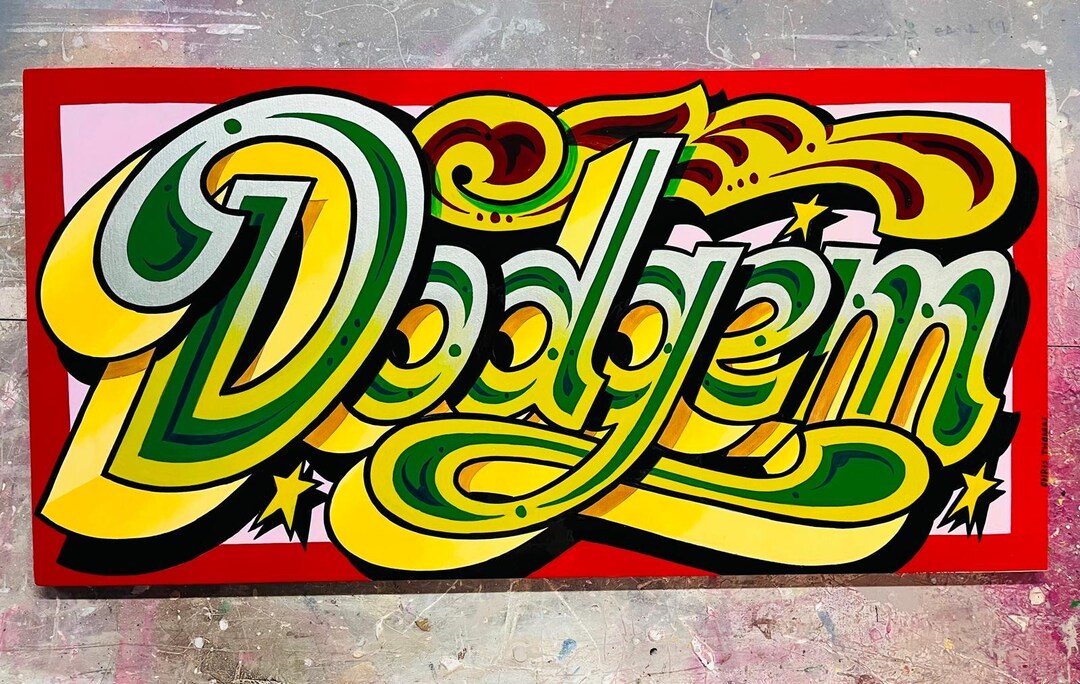 Traditional Hand Painted Dodgem Sign - Etsy