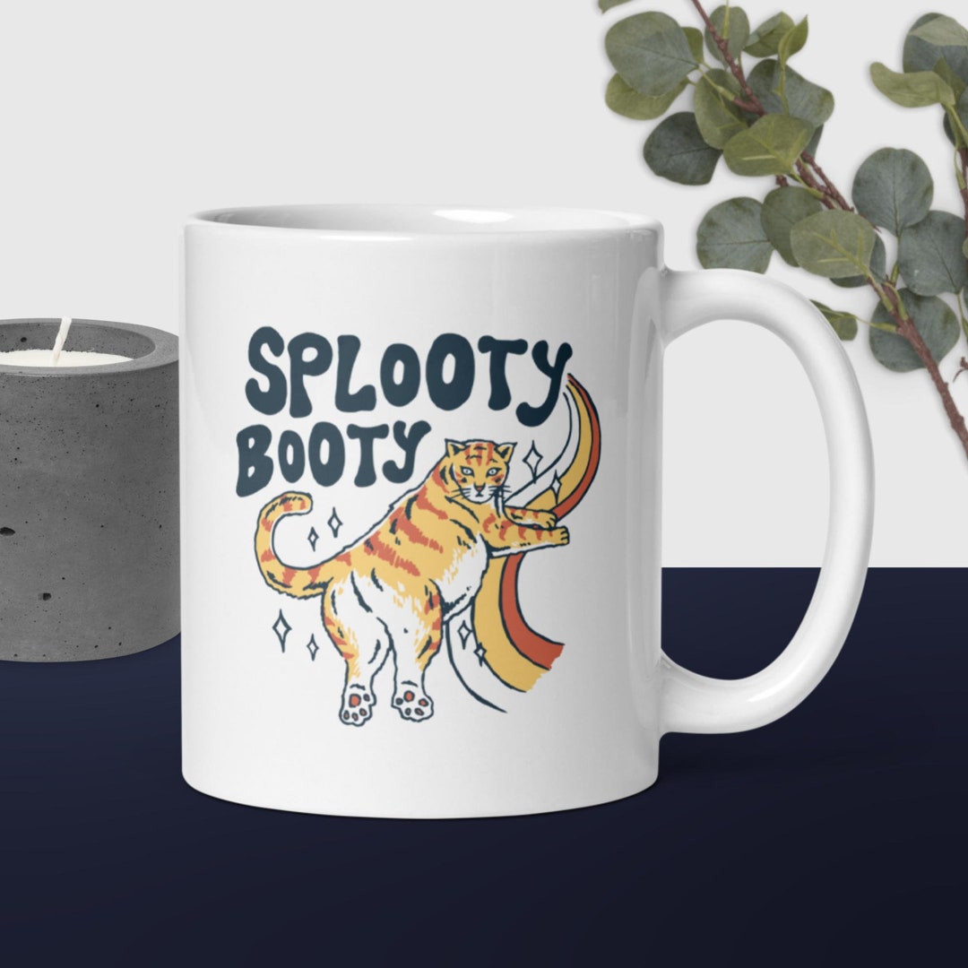Splooty Booty Cat Coffee Mug Meow More - Etsy