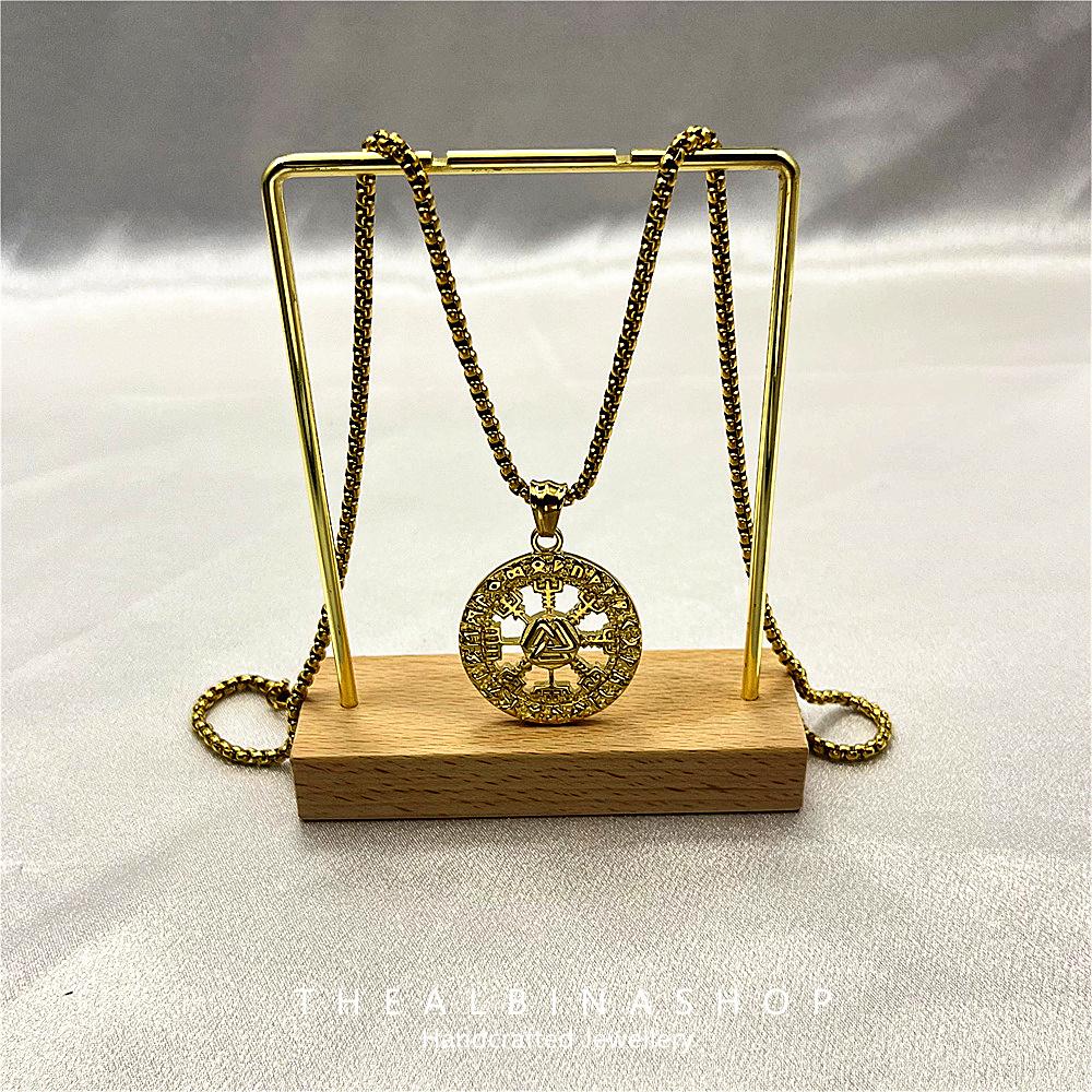 Nordic Viking Rune Symbol Vintage Stainless Steel Pendant – Ulfberht ...