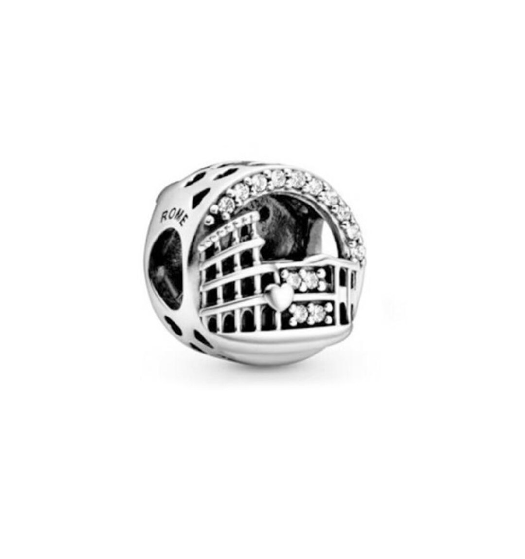Sterling Silver 925 the Colosseum Rome Italy Charm - Etsy