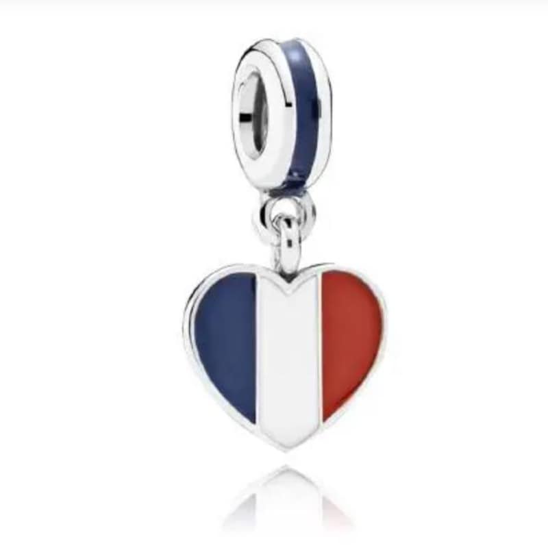 French Flag Heart Charm - Etsy UK