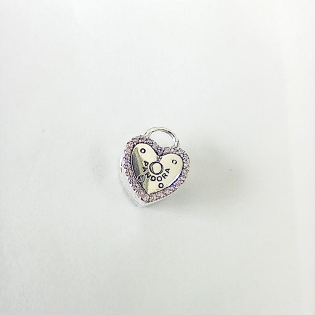 Pandora Lock Your Promise Clip, Fancy Fuchsia Pink CZ - Etsy