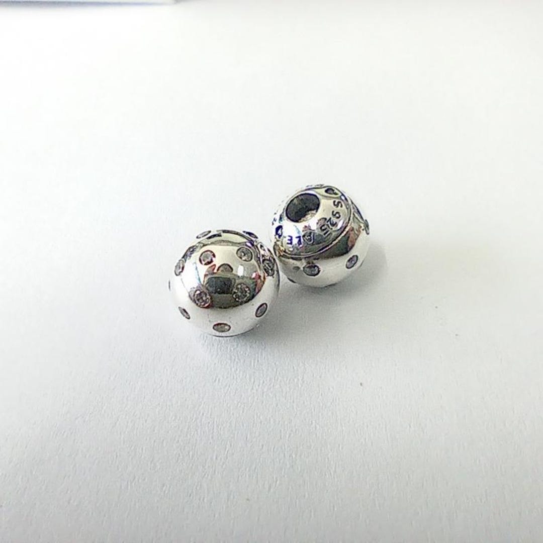 Pandora Open Bangle Shimmering End Caps - Etsy