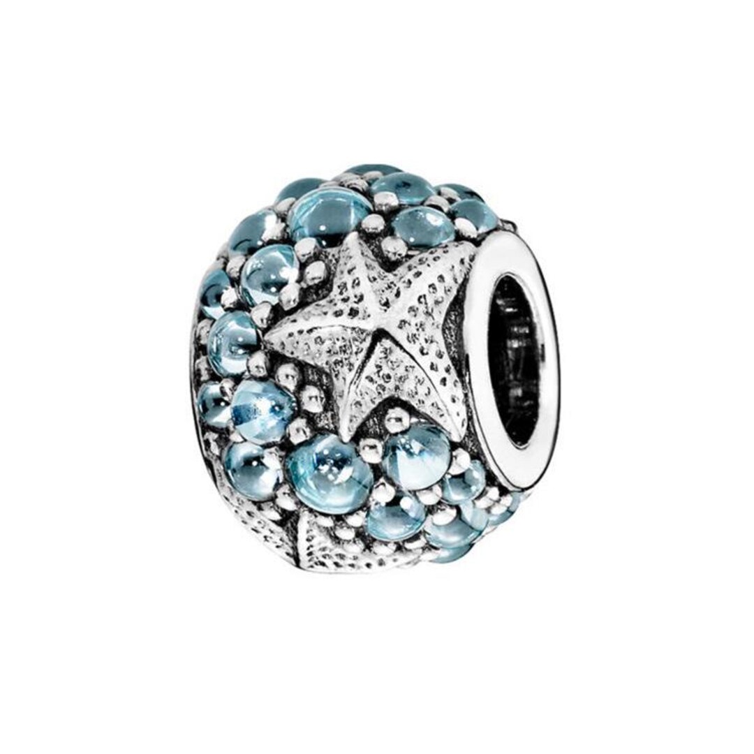 PANDORA Oceanic Starfish Blue Charm Silver S925 ALE - Etsy
