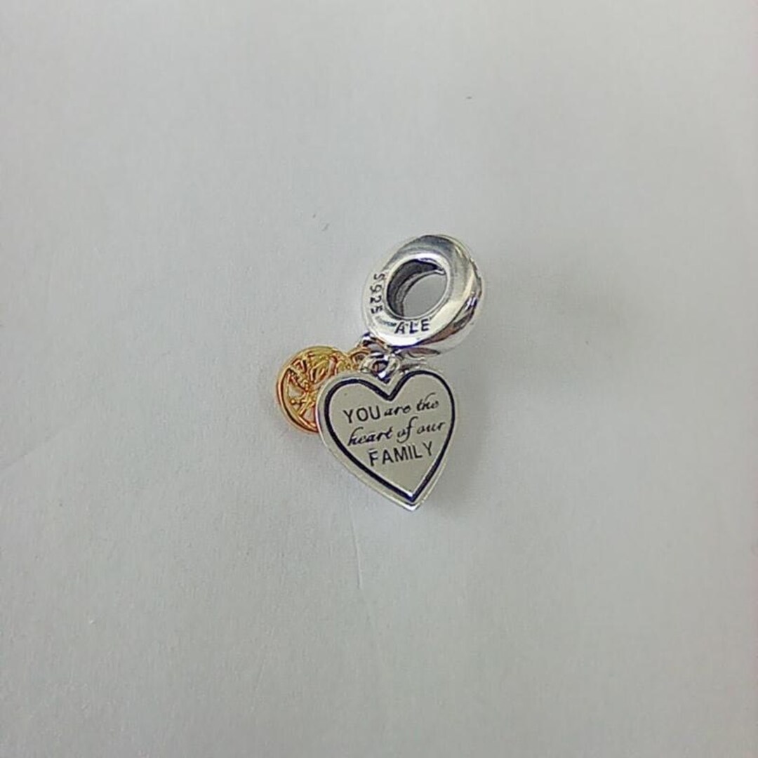 Pandora Two-tone Family Tree & Heart Dangle Charm - Etsy