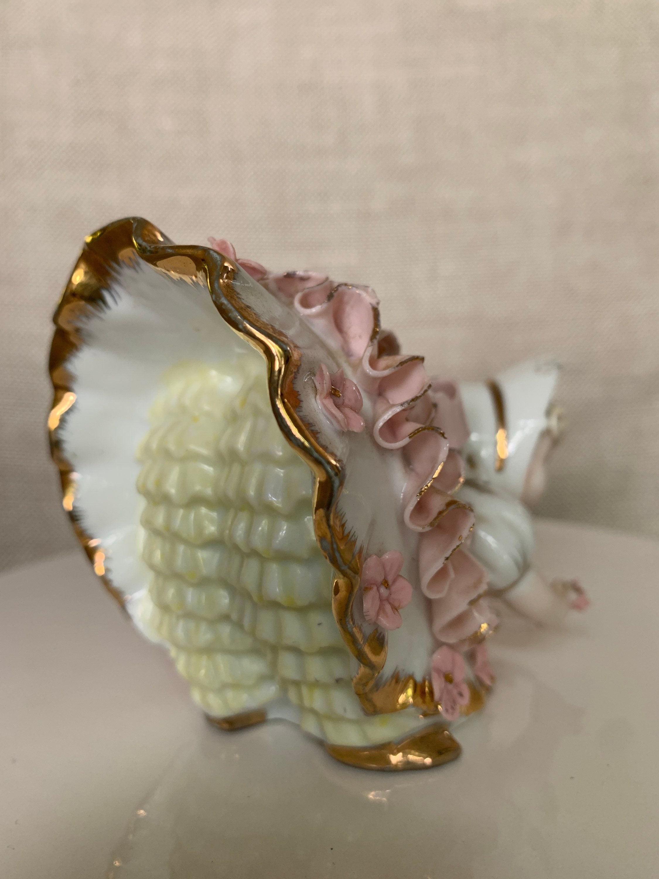 Vintage Geo Z Lefton bloomer Girl Pair Figurines - Etsy