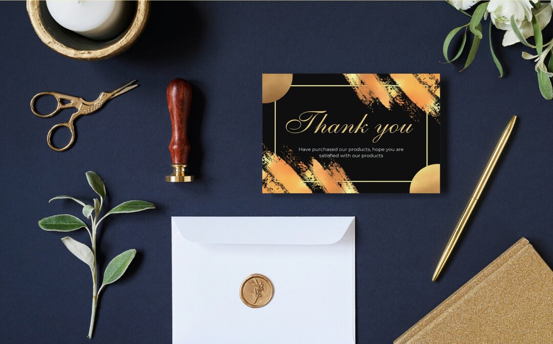 Printable Thank You Card, Classy Design (digital Download) - Etsy UK