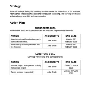 Employee Coaching Template: Coaching Plan Worksheet | Mentor, Manager ...