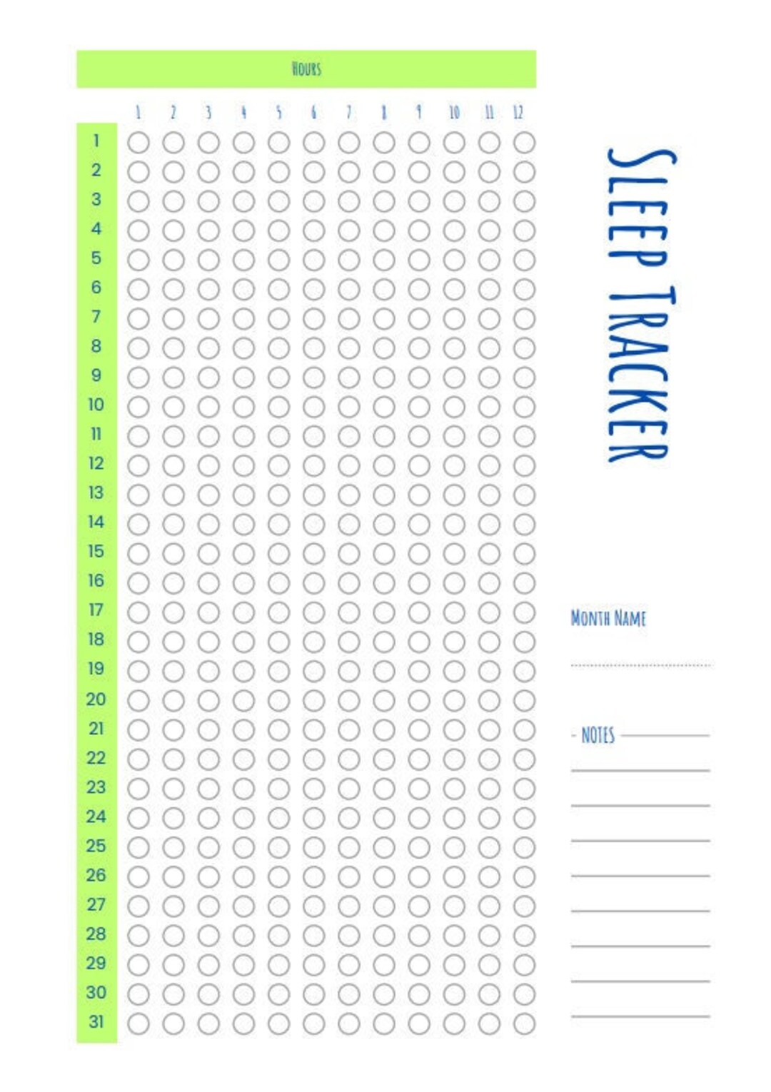 Printable Sleep Tracker Template, Digital Sleep Log, Sleep Journal Planner, Bedtime Routine ...