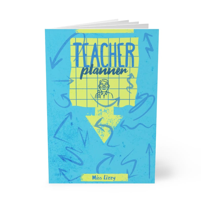 Personalized Design Cute Teacher Planner Notebook, A5 Softcover Journal ...