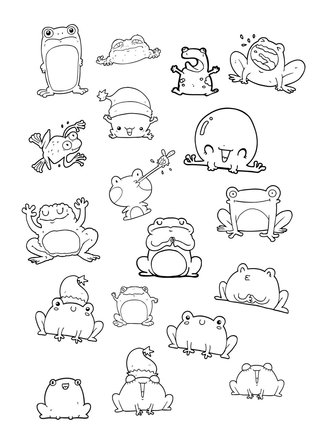 Crazy Frog Coloring Page Worksheet, Kindergarten Prek Preschool ...