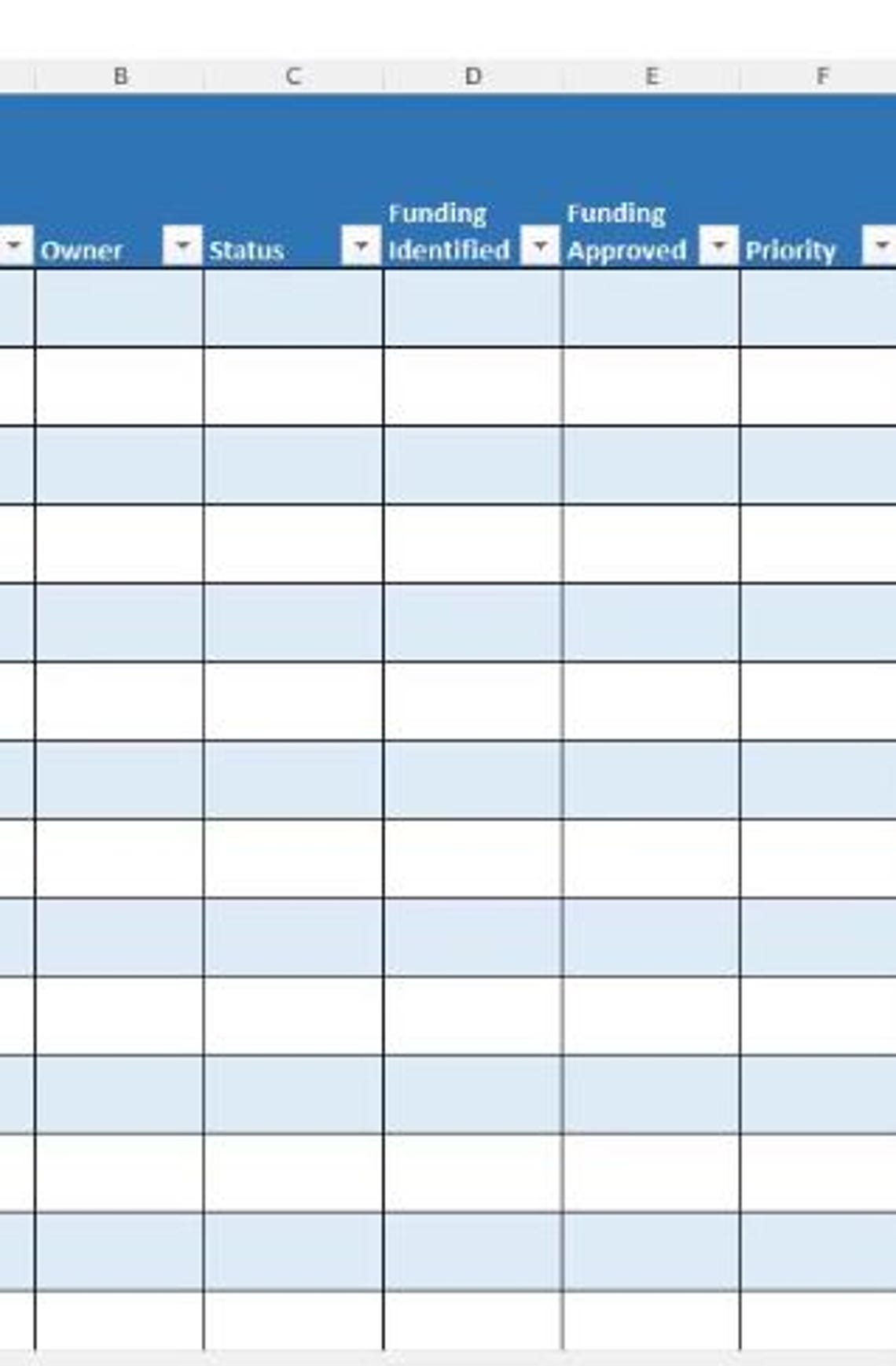 Action Plan Excel Spreadsheet, Project Tracker Template, Business ...