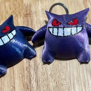 Gengar Keychain Hand Painted 3D Printed Pokémon - Etsy