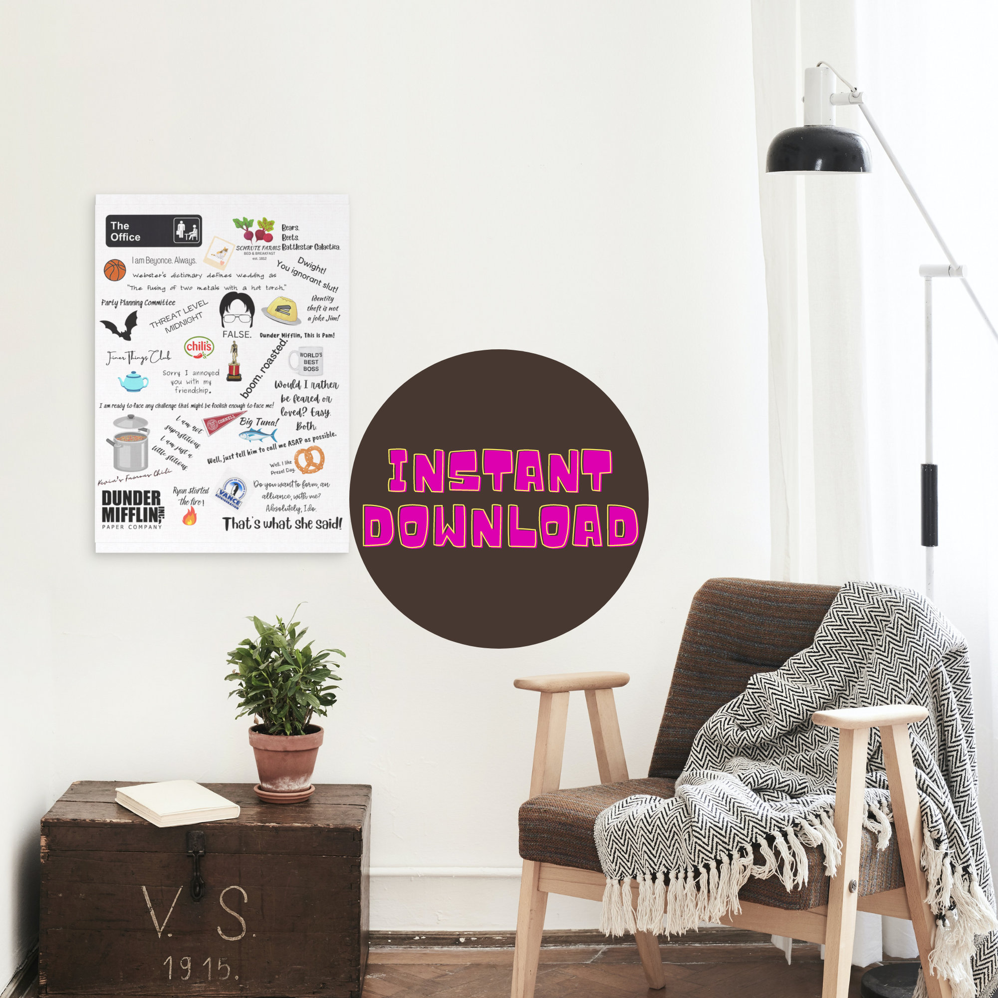 The Office Poster - Digital Printable, the Office Quotes, the Office ...