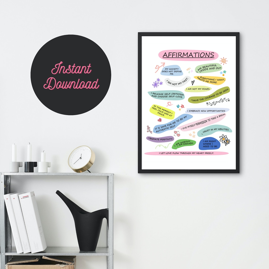 Affirmations Poster, Positive Affirmations, Printable - Etsy
