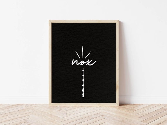 Nox Spell Print Wizard Print Wizarding Inspired Prints - Etsy