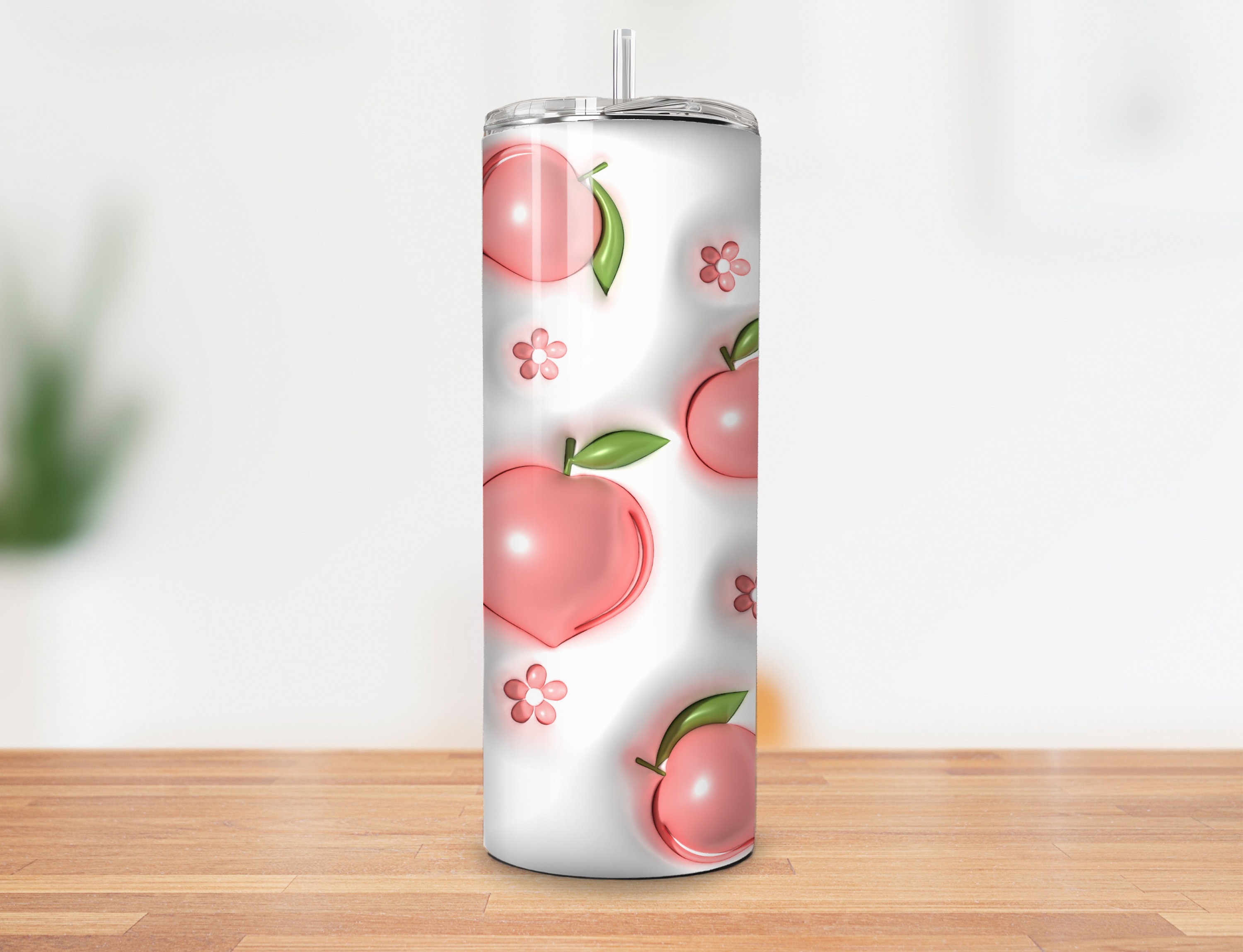 Inflated Peach Tumbler Wrap, 20 Oz, Tumbler Wrap, Skinny and Tapered ...