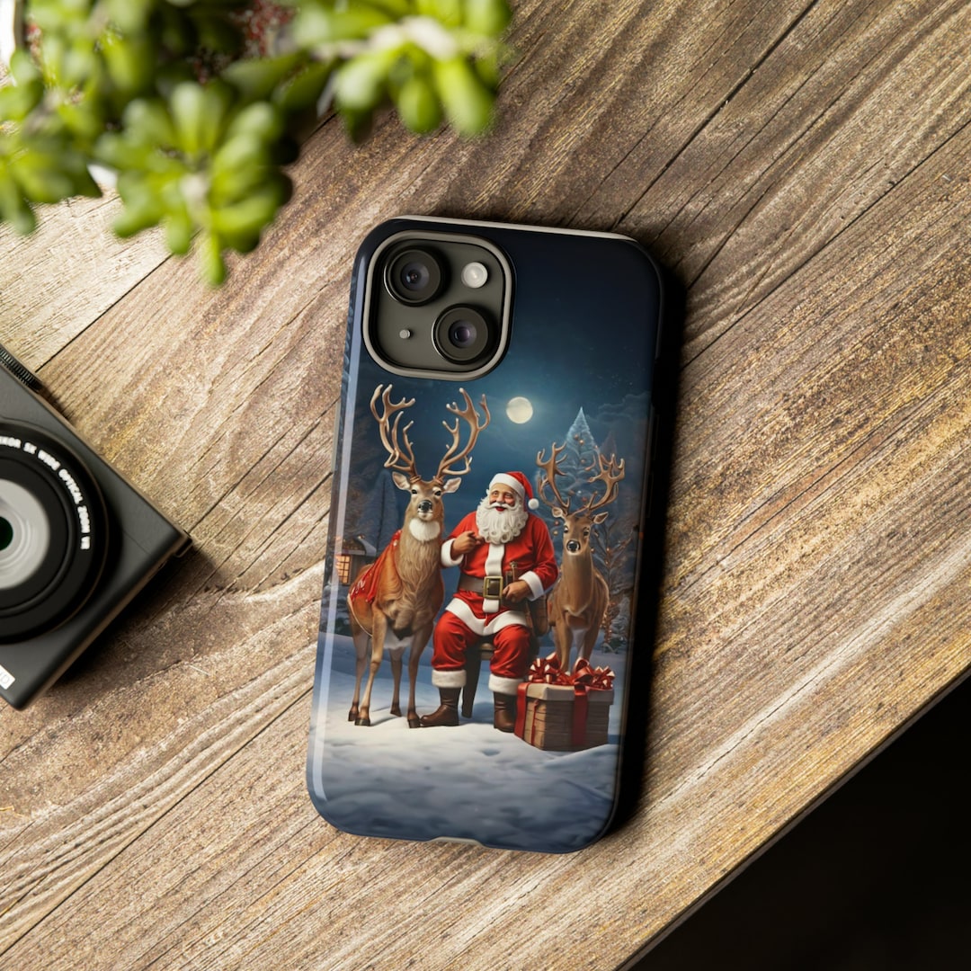 Santa Claus and Deers Christmas 2024 Tough Cases - Etsy UK