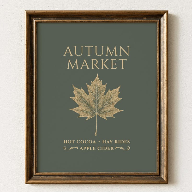 Fall Leaf Sign - Etsy