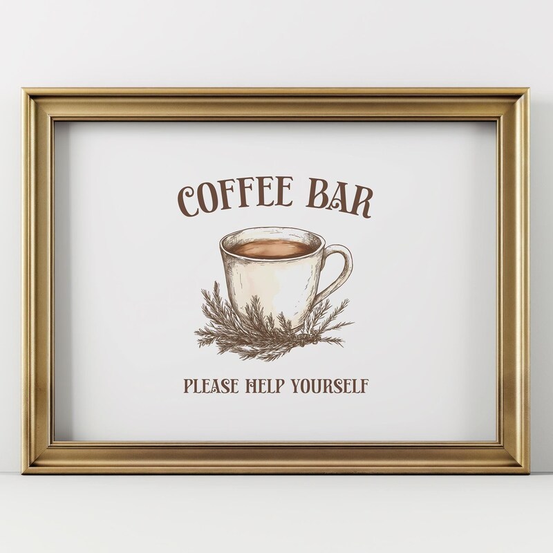 Coffee Bar Signs - Etsy