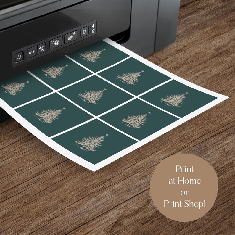 Printable Christmas Gift Tags Square Gift Tags Present Tag - Etsy Canada