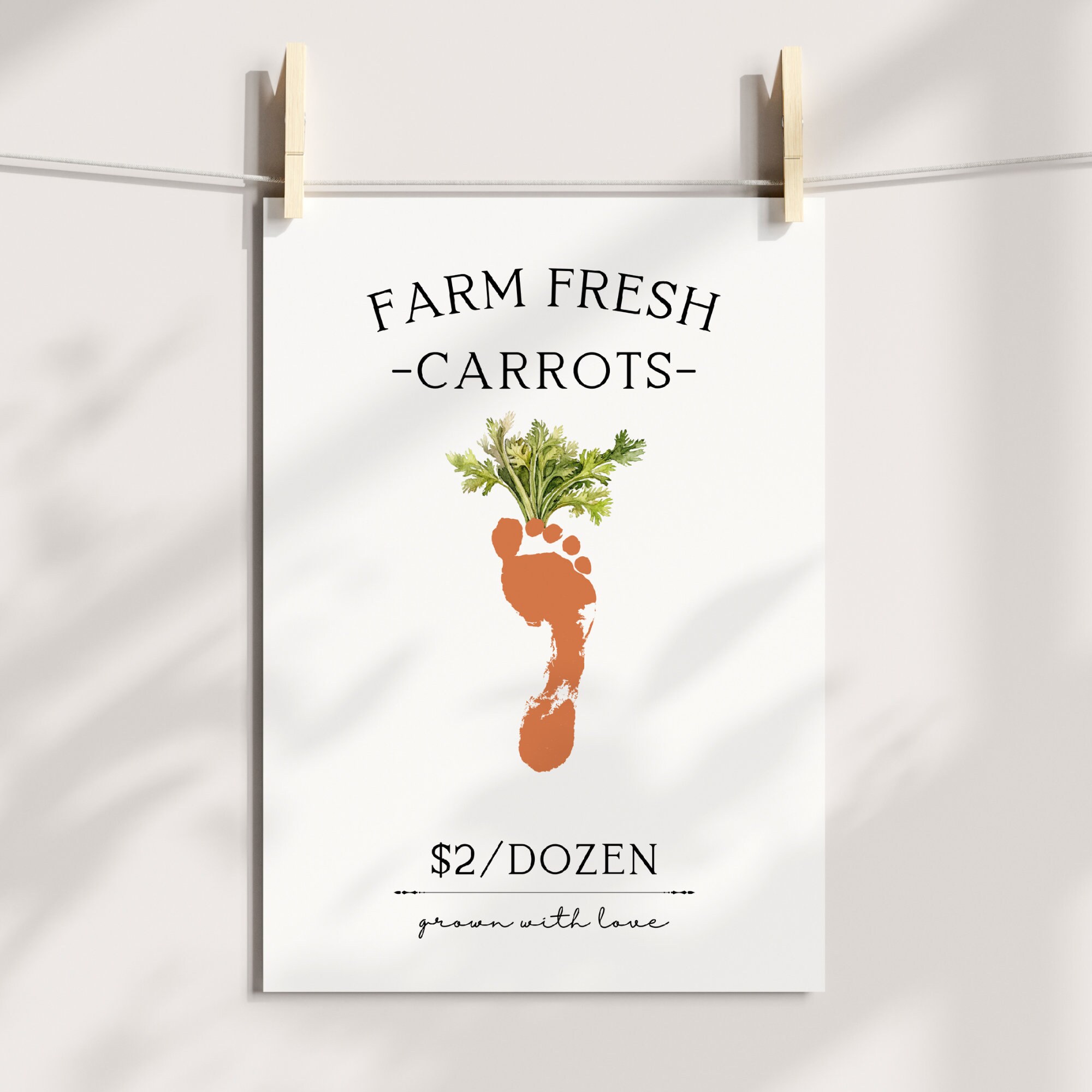 Handprint Art Printable Carrot Handprint Craft Kids Activity Child ...