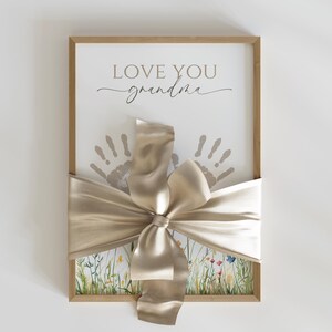 Child Handprint Art Gift to Grandma Toddler Activity Handprint Craft ...