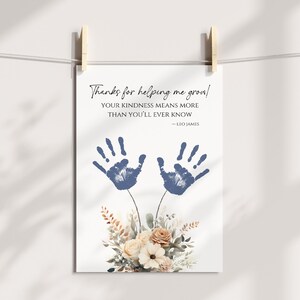 Handprint Craft Personalized Hand Art Printable Handprint Activity for ...