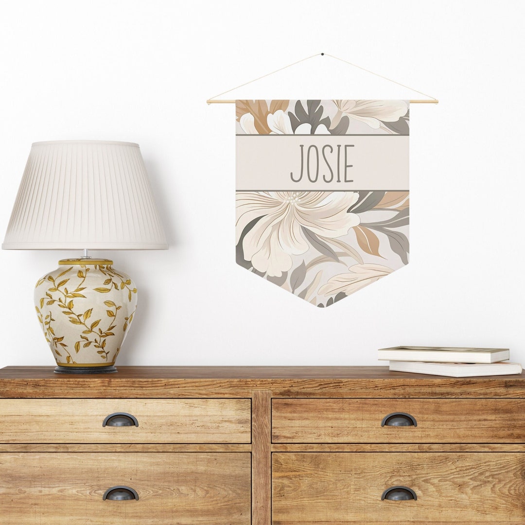 Custom Name Pennant Personalized Pennant Custom Name Wall - Etsy