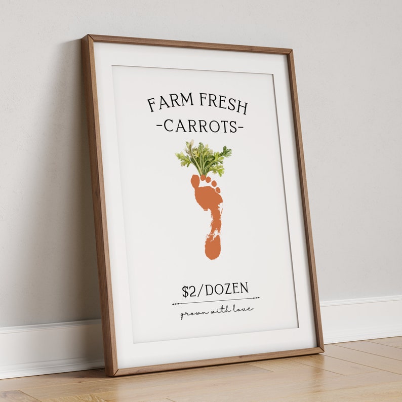 Handprint Art Printable Carrot Handprint Craft Kids Activity Child ...