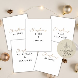 Christmas Planner Bundle Printable Planner Christmas Gift List Tracker ...