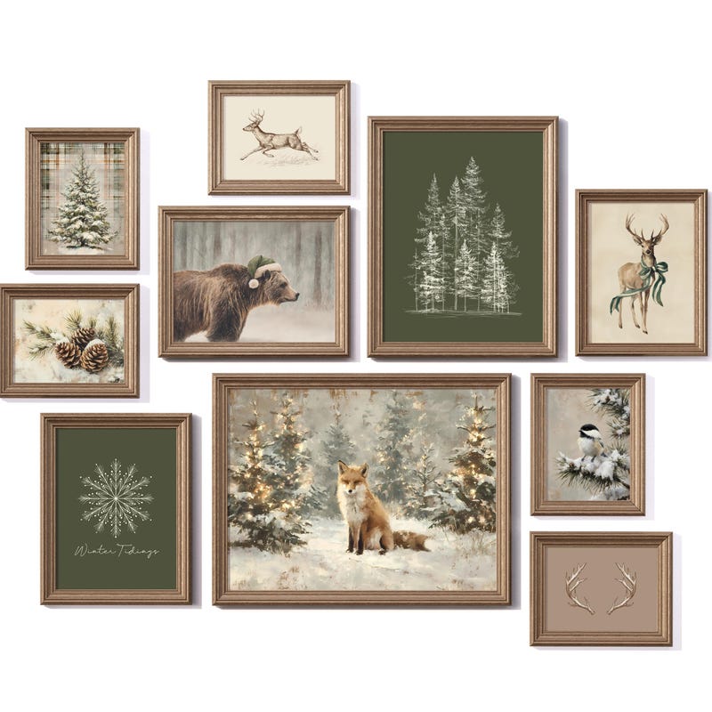 10x8 Winter Art Print - Etsy