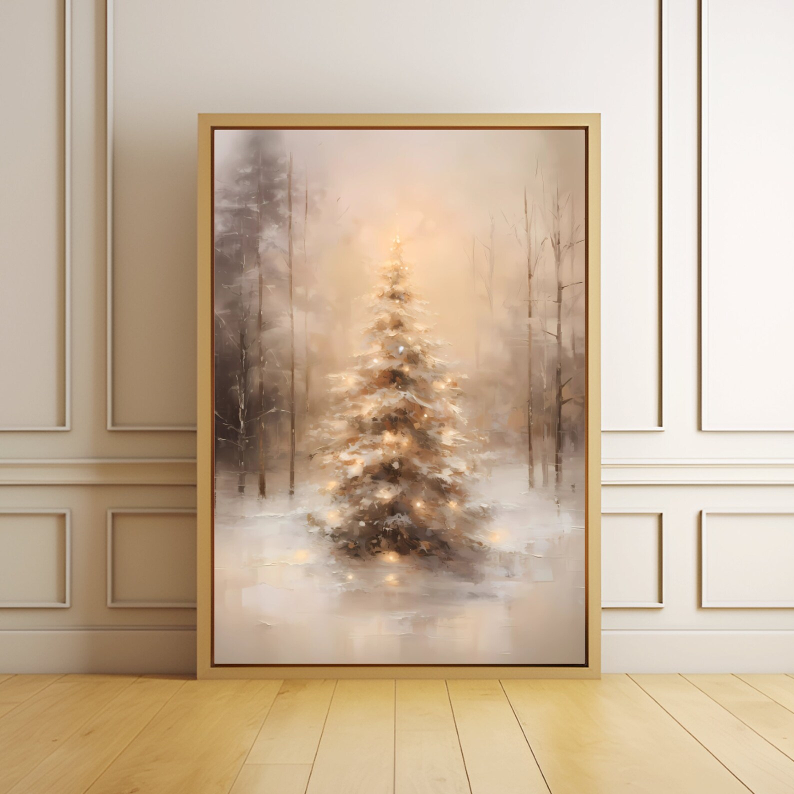 Printable Christmas Wall Art Christmas Tree Art Print Digital - Etsy