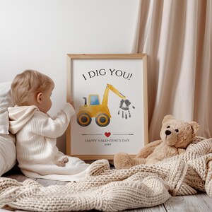 Valentine's Day Handprint Craft Personalized Valentine's Handprint Art ...