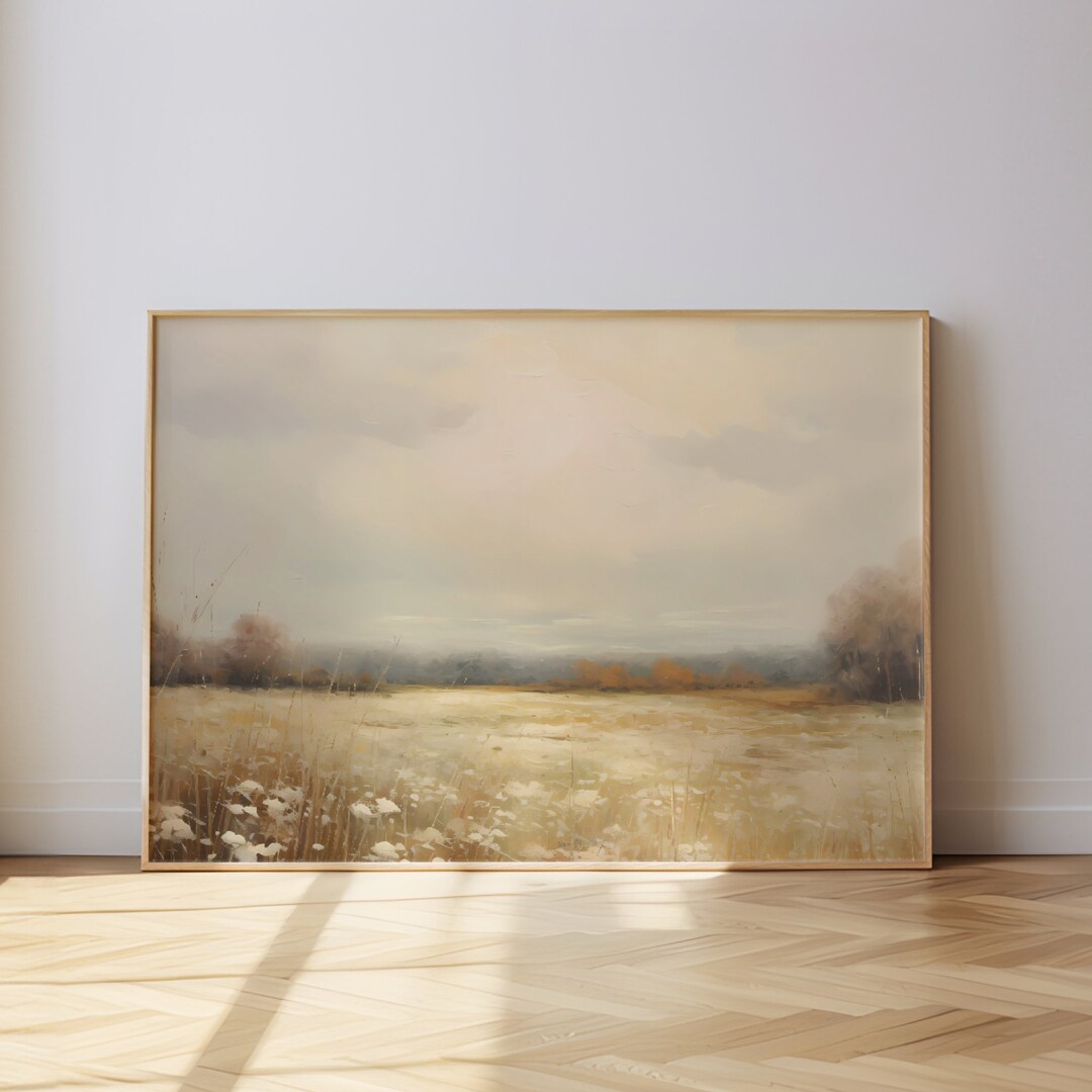 Vintage Style Printable Wall Art Landscape Art Living Room Wall Decor ...