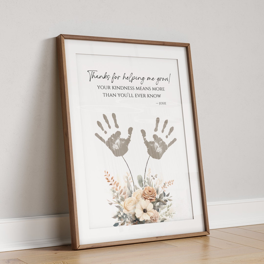 Handprint Craft Personalized Hand Art Printable Handprint Activity for ...