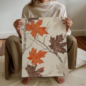 Autumn Leaves Wall Art Printable Fall Wall Art Autumnal Wall Art Fall ...