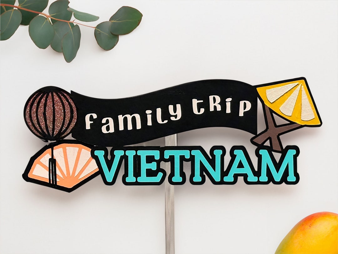 Paper Travel Picture Prop Topper Stirrer Vietnam Japan - Etsy